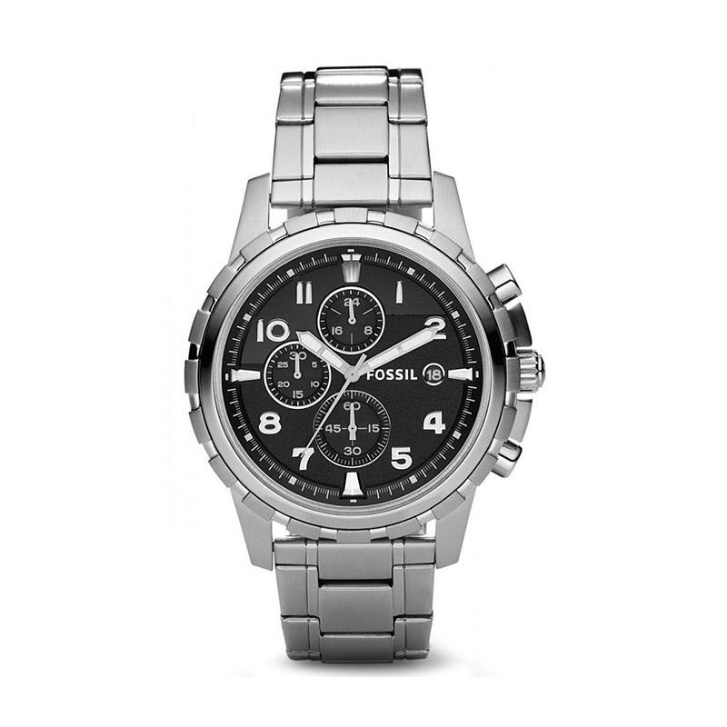 Promo Fossil Speedway - Black Round Dial 45mm - Stainless Steel ...