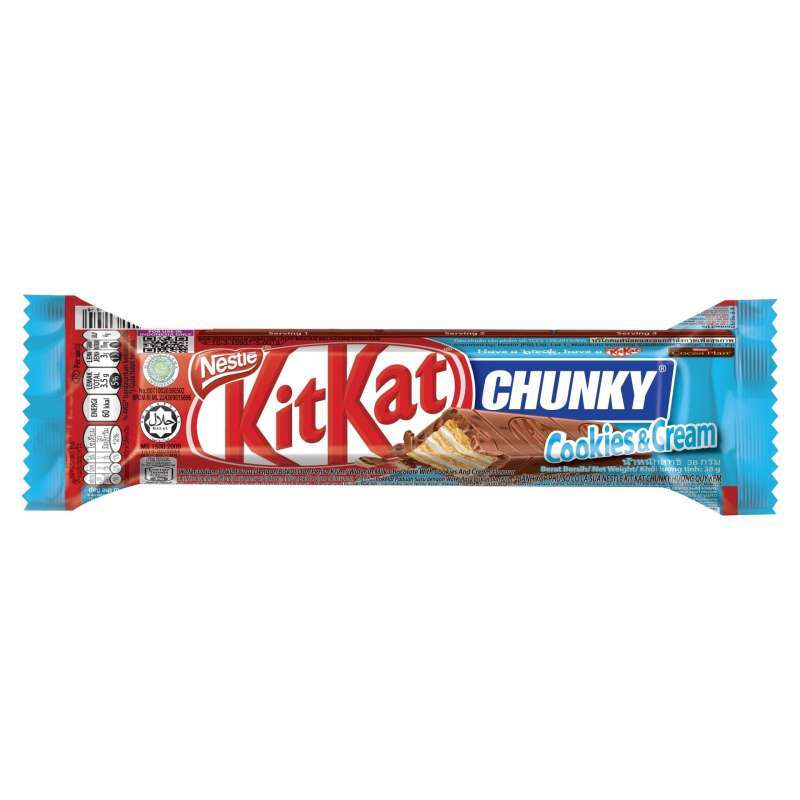 Jual Nestle Kit Kat Chunky Single Cookies & Cream Chocolate Bar 38g di ...