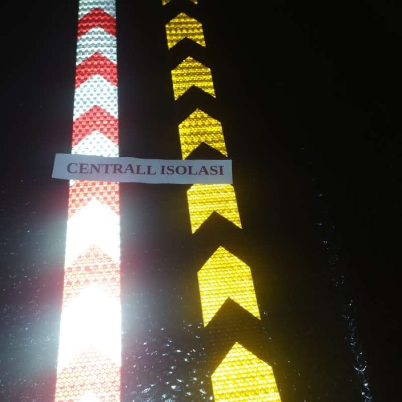 Jual Stiker Rambu jalan / Reflektor stiker motip tanda panah 1mtr ...