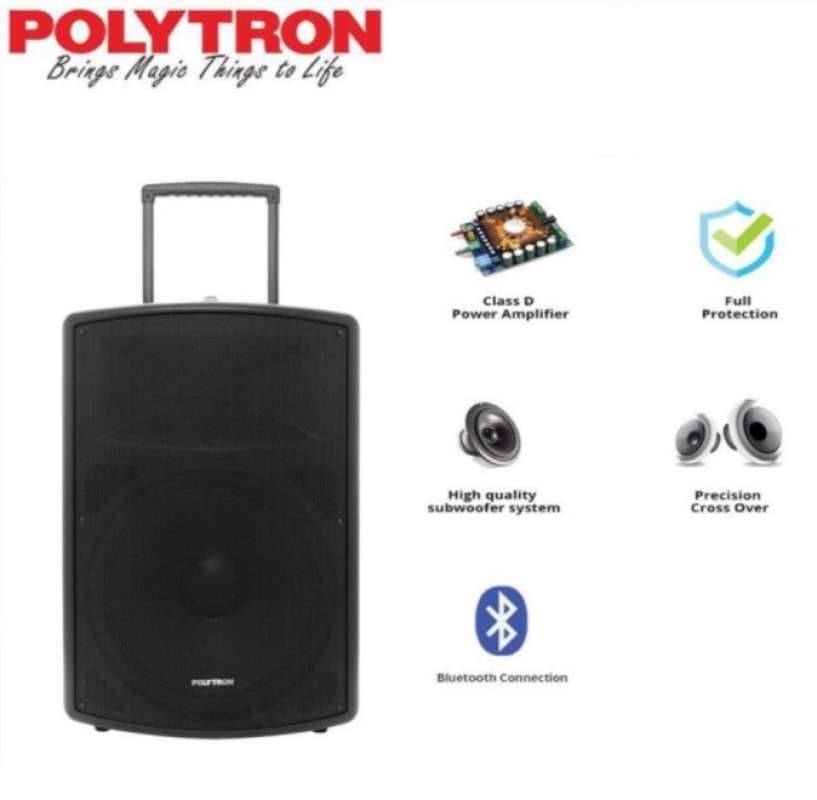 Promo Polytron Pas-pro12f2 Professional Active Speaker 12 Inch ...