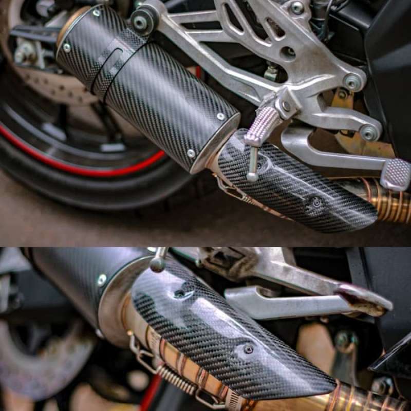 Jual Cover Pipa Knalpot Cover Exhaust Guard Karbon Cover Pipe Di Seller ...