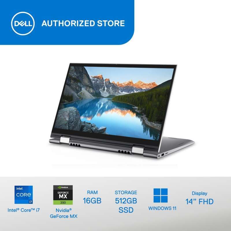 Jual Dell Inspiron 5410 2-in-1 [Ci7-1195G7-16-512-NVD-W11-OHS-SLV] DELL ...