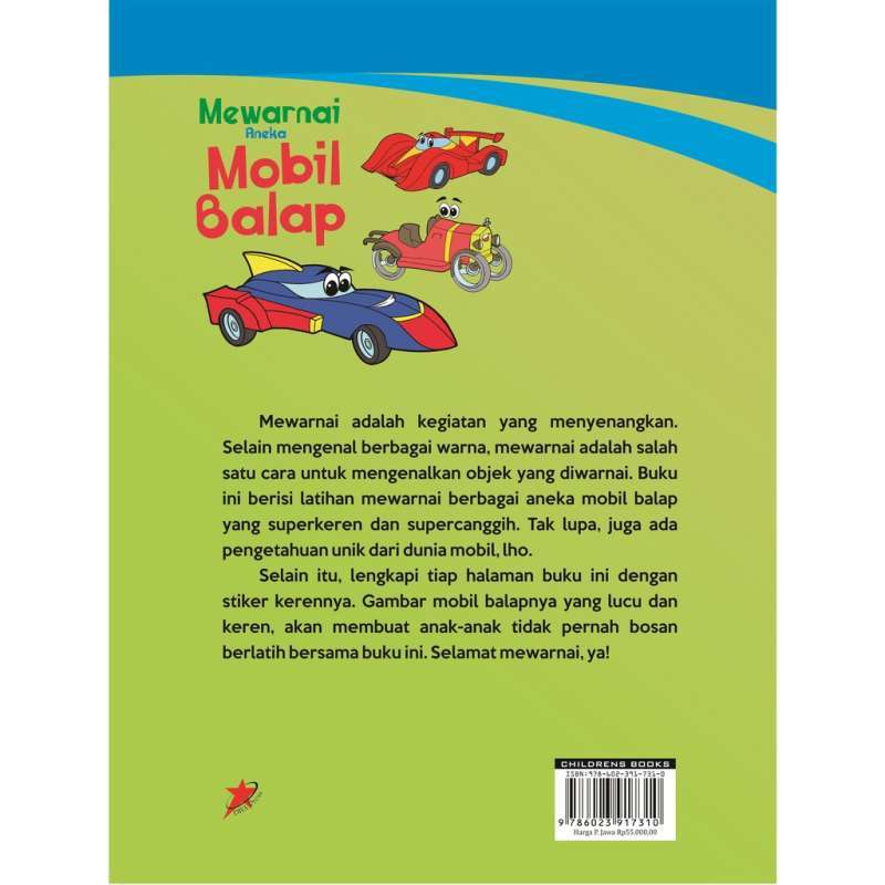 Promo Buku Mewarnai Mobil Balap Fakta Unik - Diva Press Diskon 20% Di ...