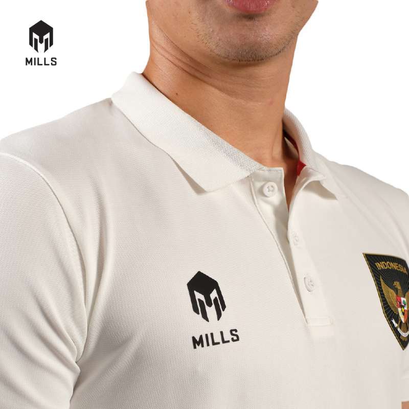 Jual Mills Timnas Indonesia Poloshirt 17027ina - S White Di Seller ...