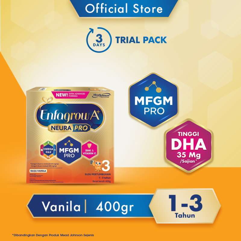 Jual WHS - Surabaya - Enfagrow A+ 3 Rasa Vanila Susu Formula Pertumbuhan Batita [400 g] di ...