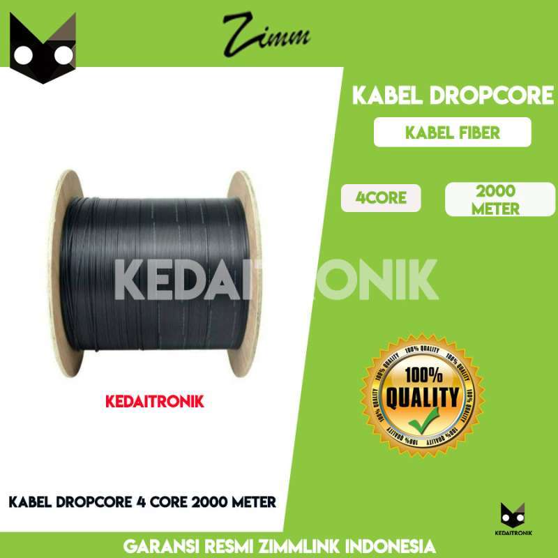 Jual Kabel Dropcore 4 Core 2000 Meter Kabel Fiber Optik 2km FTTH ...