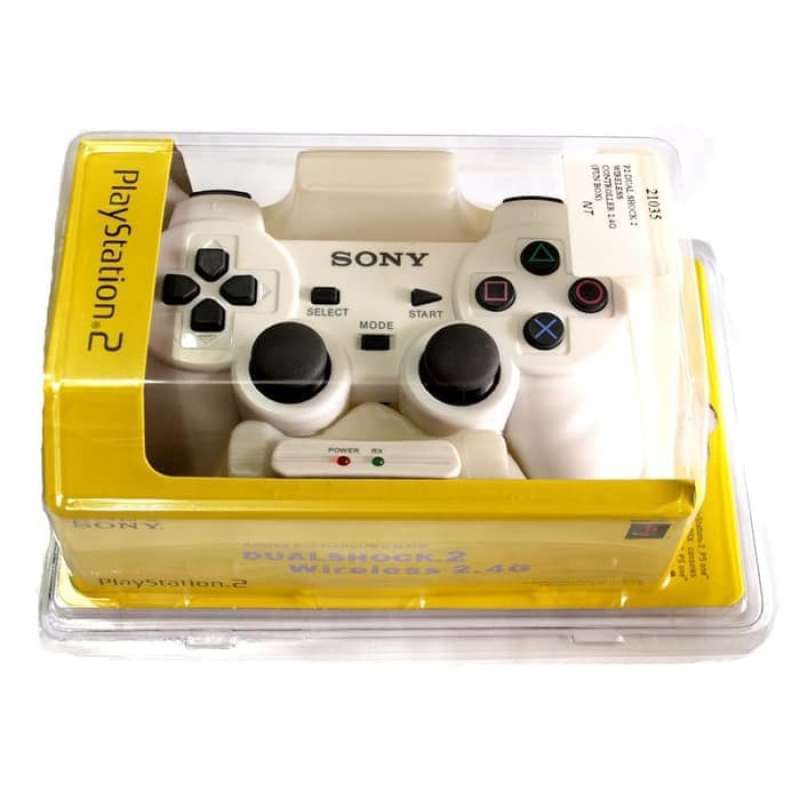 Jual Stik Stick PS2 Wireless Ori Original Pabrik Putih - Multicolor di ...