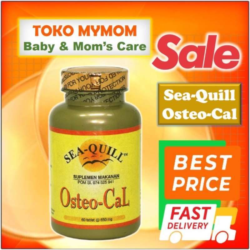 Jual OEM Sea-Quill Osteo Cal 60 Tab / SeaQuill Vitamin Tulang ...