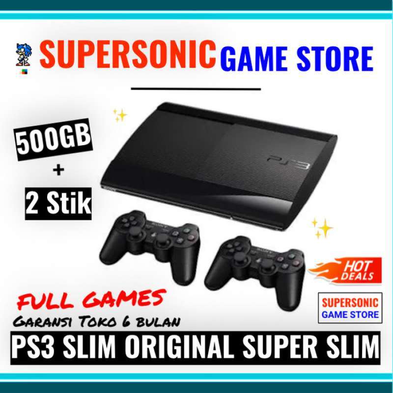 Jual Ps3 Original Super Slim 500Gb + 2 Stik (Cfw) Playstation 3 di Seller Play Child - Kapuk ...