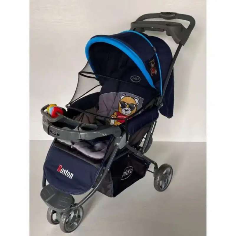 Promo Stroller Pliko Boston 338N Kelambu Rangka Alumunium Kereta Bayi ...
