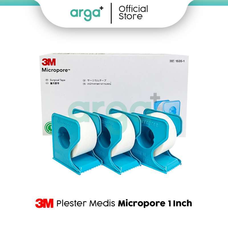 Jual Micropore 3M Size 1 inch / MICROPORE / Plester Micropore Box di ...