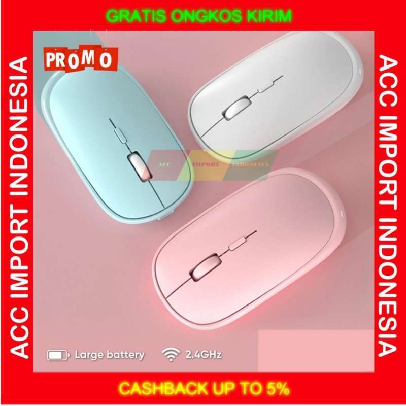 Jual Mouse Gaming Cewek Pink Lucu Mouse Wireless Anak Ergonomic PC ...