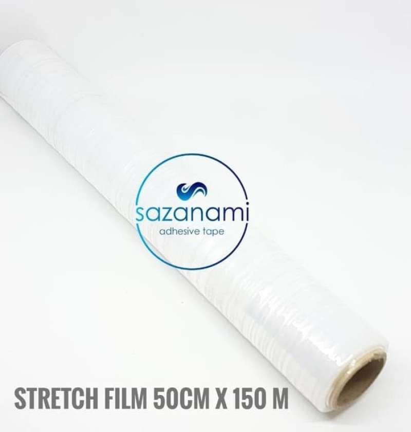 Jual Promo 1 Box Plastik Wrapping 50Cm X 150M Stretch Film Plastic Wrap ...