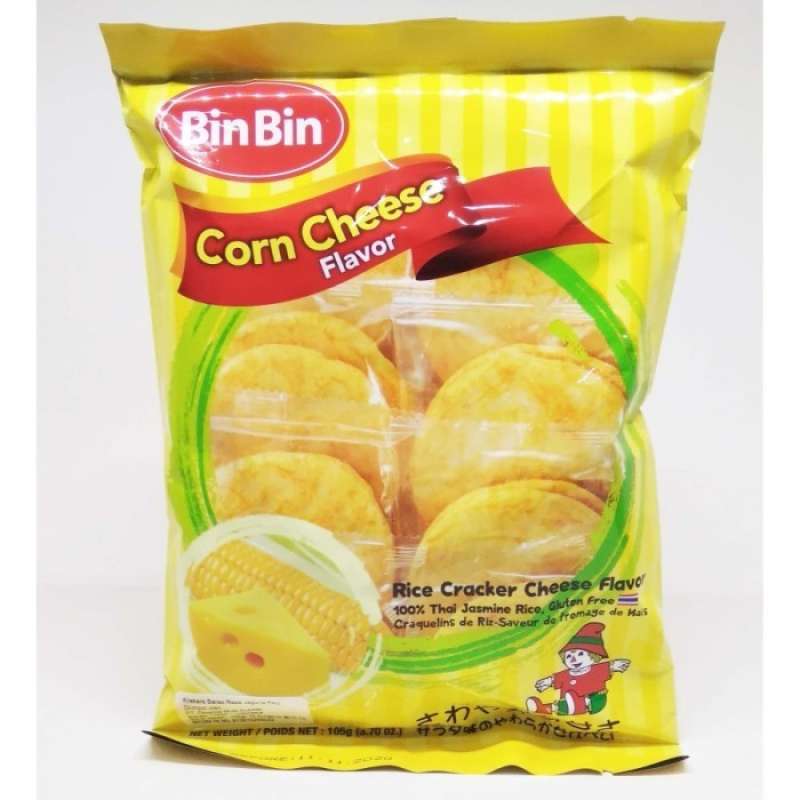 Promo Bin Bin Rice Cracker Corn Cheese Kerupuk Biskuit Beras Non MSG ...