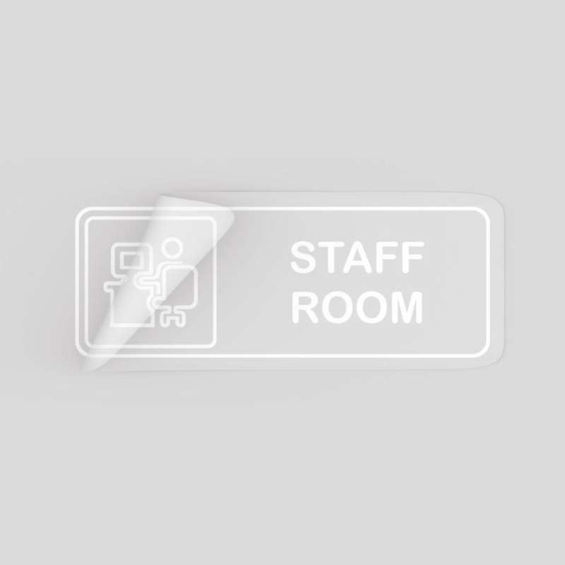 Jual Staff Rooms Sticker - Penanda Ruang Staff - Stiker Sign - Wall ...