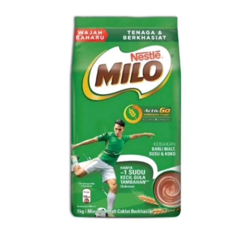 Jual Milo Activ Go Bubuk 1kg Malaysia / Milo 1kg Malaysia / Milo Nestle ...