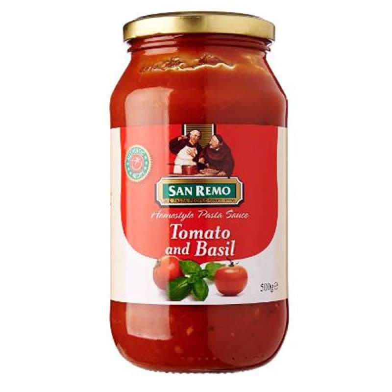 Jual SANREMO TAMATO & BASIL PASTA SAUCE 500 GR di Seller Primo Citos ...