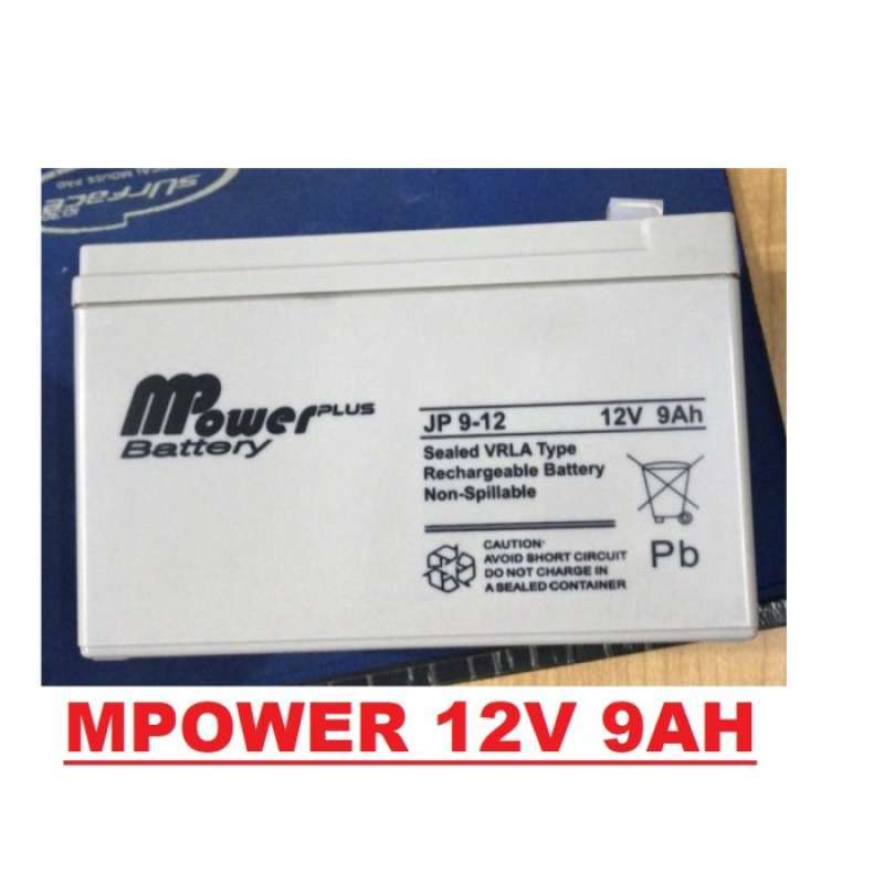 Promo Accu Aki Battery Baterai Kering Ups Mpower Plus 12V 9Ah Jp 9-12 Diskon 15% di Seller ...