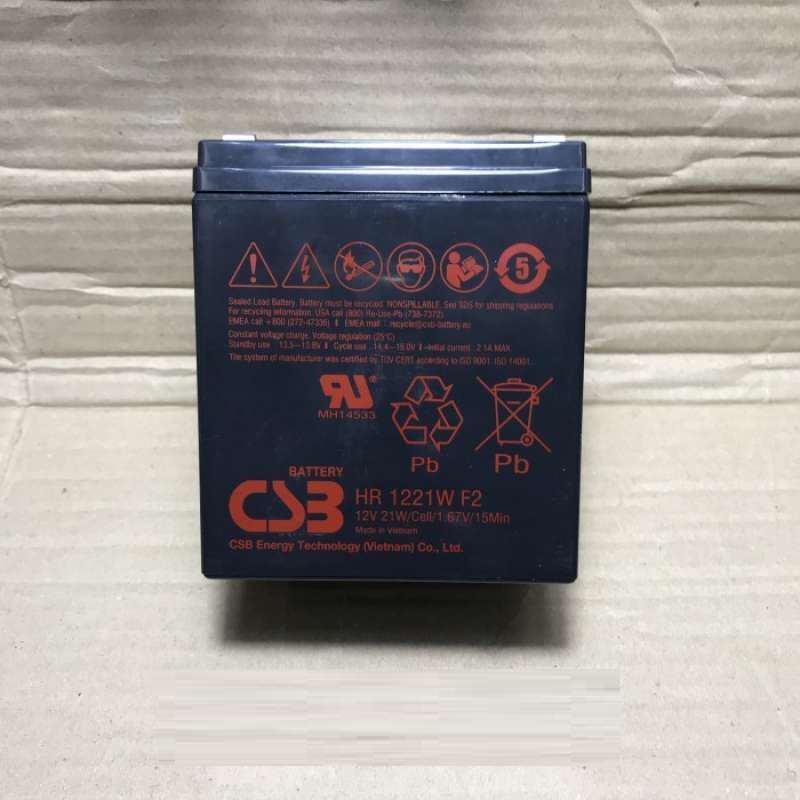 Promo Aki Baterai Standar Ups Apc Csb Hr 1221W F2 12V 21W 5Ah Long Life ...