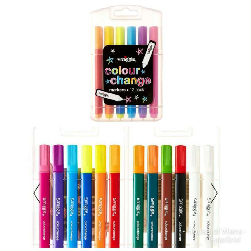 Promo Smiggle Colour Change Marker Pack X12 - Spidol Smiggle Diskon 12% ...
