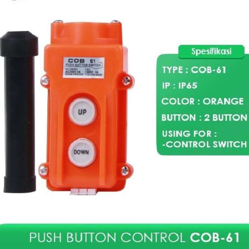 Jual Hoist Push Button Fort Cob 61 - 2 Tombol Up Down Tab Control Switch 2 Di Seller ...