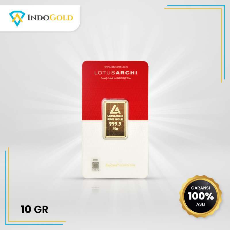 Promo Logam Mulia Lotus Archi Gold Merah Putih 10 gr Diskon 6% di ...