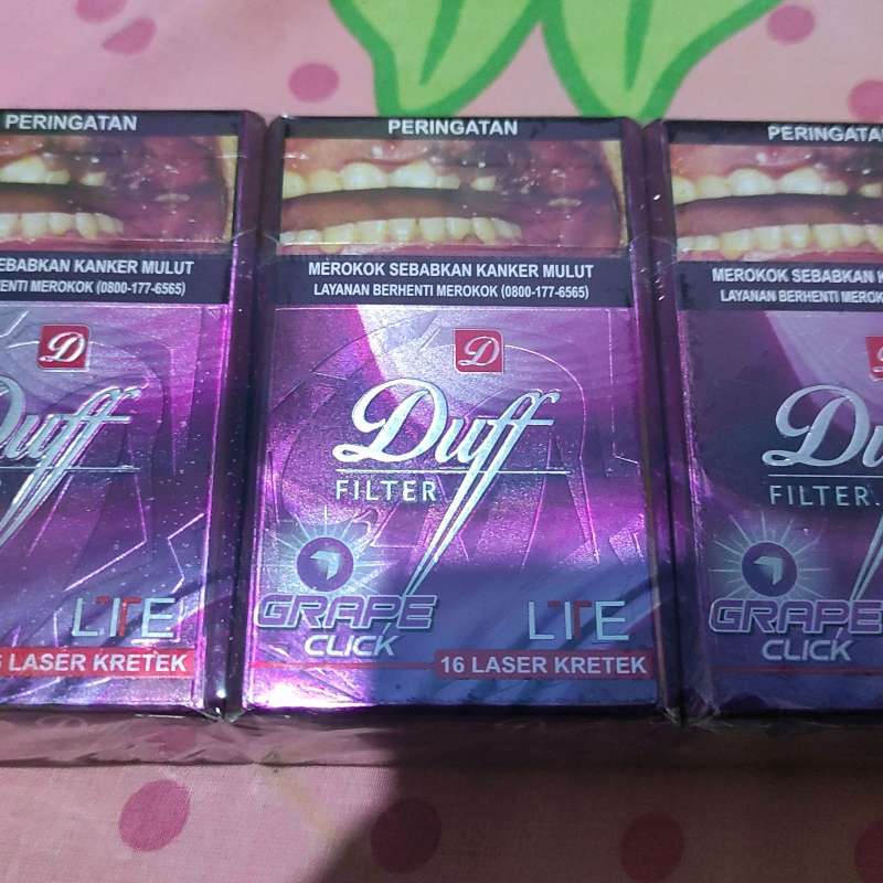 Jual Rokok Duff Click Rasa Grape Isi 16 Batang Ck 2022 Di Seller ...