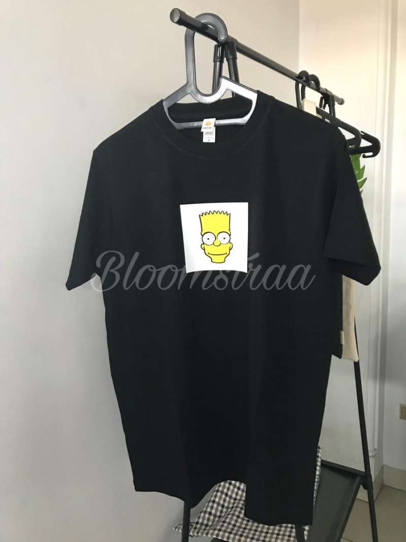 Jual Custom Kaos Bart Simpson 12x12cm 2 Warna Custom T- Shirt Di Seller ...