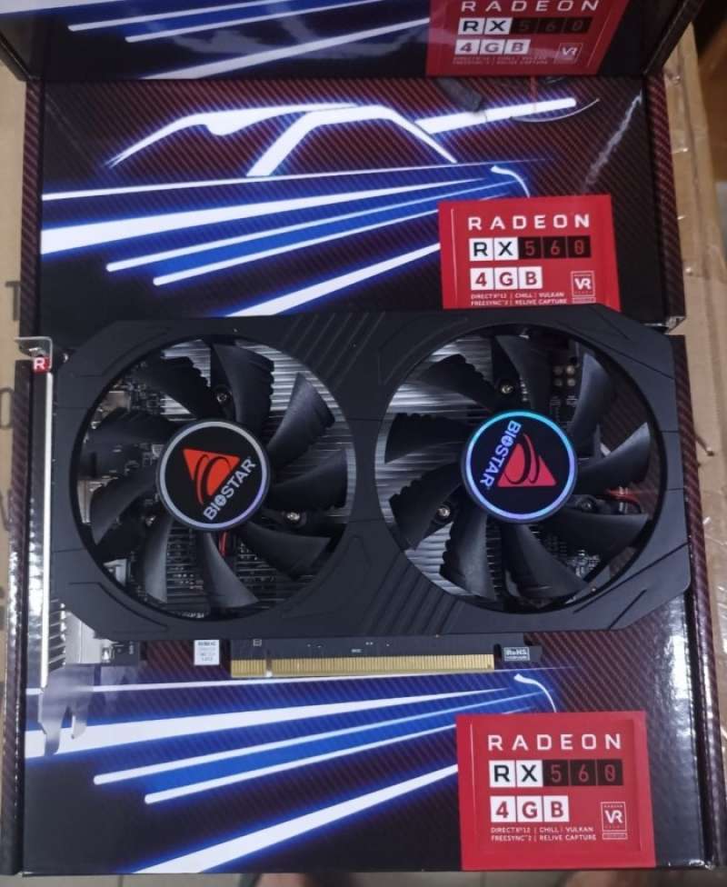 Promo Vga Biostar Rx 560 4Gb Ddr5 Diskon 12% di Seller Ghanim Shop ...