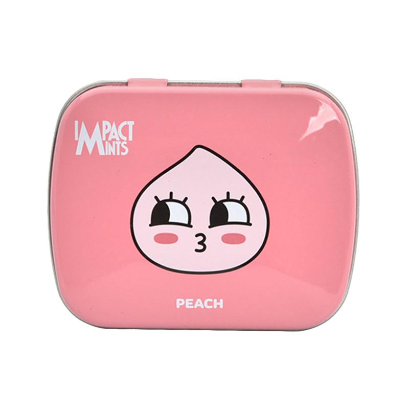 Jual Impact Mints Peach Mints Sugar Free Candy Kakao Talk Series [15 g ...