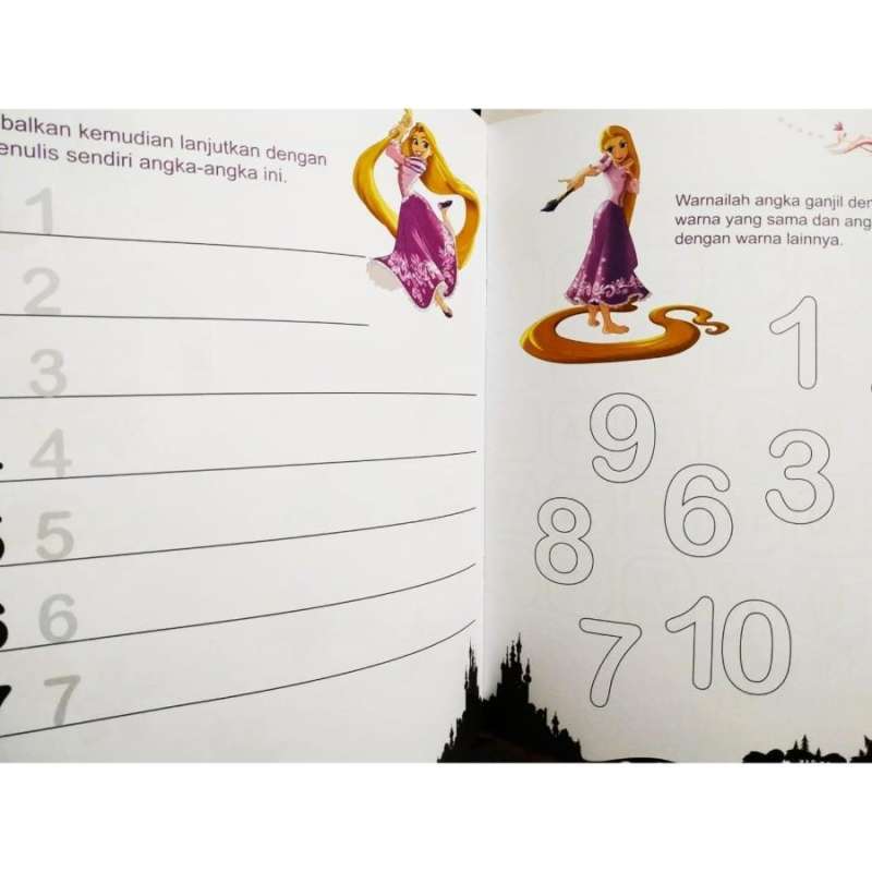Jual Buku Aktivitas Paud Tk Belajar Angka Belajar Huruf Disney Tangled Di Seller Toko P ...