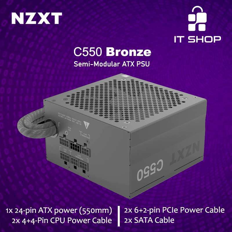 Jual NZXT C550 Bronze Power Supply 550W Semi Modular di Seller IT Shop ...