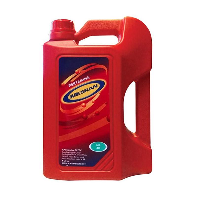 Jual Oli Mesin Mobil Mesran Sae 40 Asli Pertamina Galon 4 Liter Di ...