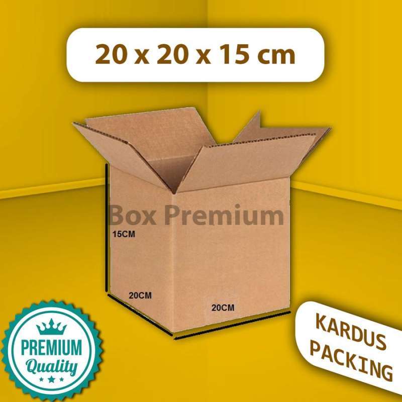 Jual Kardus Dus Box Packing Packaging 20x20x15 cm KMK/125 BFlute Polos ...