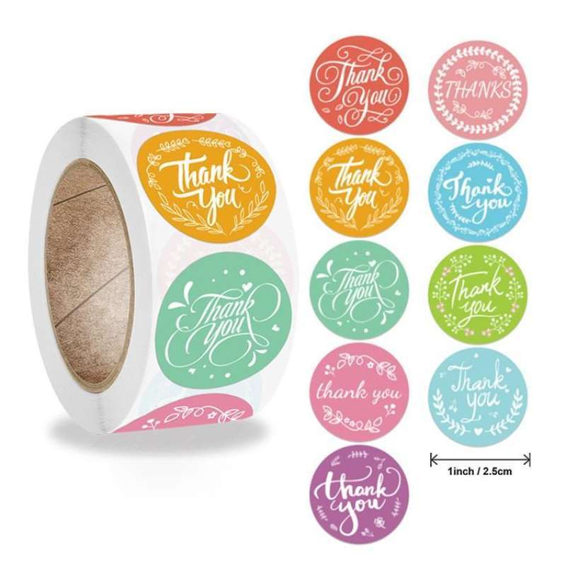 Jual Sticker Label Kemasan Kue Roti Thank You For Your Order/bake With ...