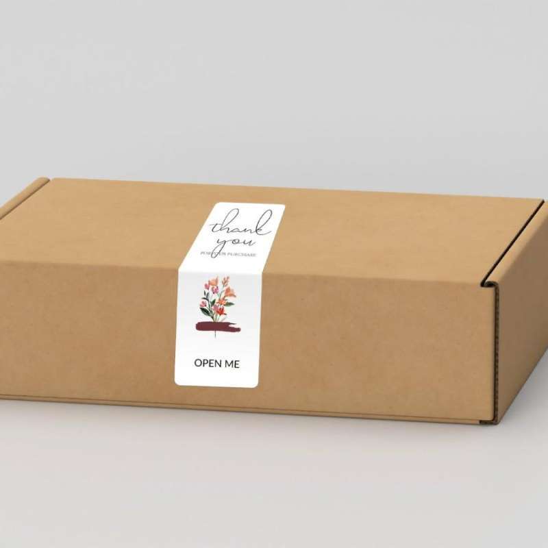 Jual Sticker Label Kemasan Kue Roti Thank You For Your Order/bake With ...