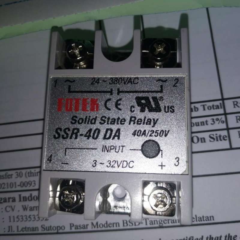 Jual solid stade relay ssr-40 da 40a/250v di Seller warna sukses ...