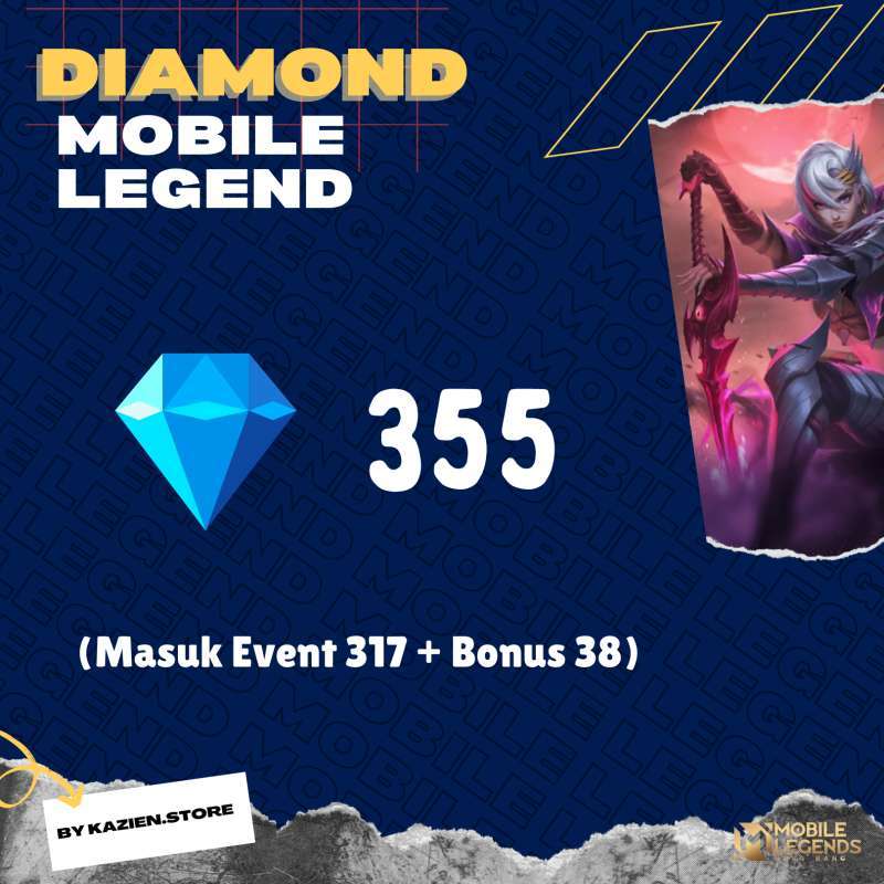 Jual Diamond Mobile Legends ML MLBB Express - 355 DM di Seller kazien ...