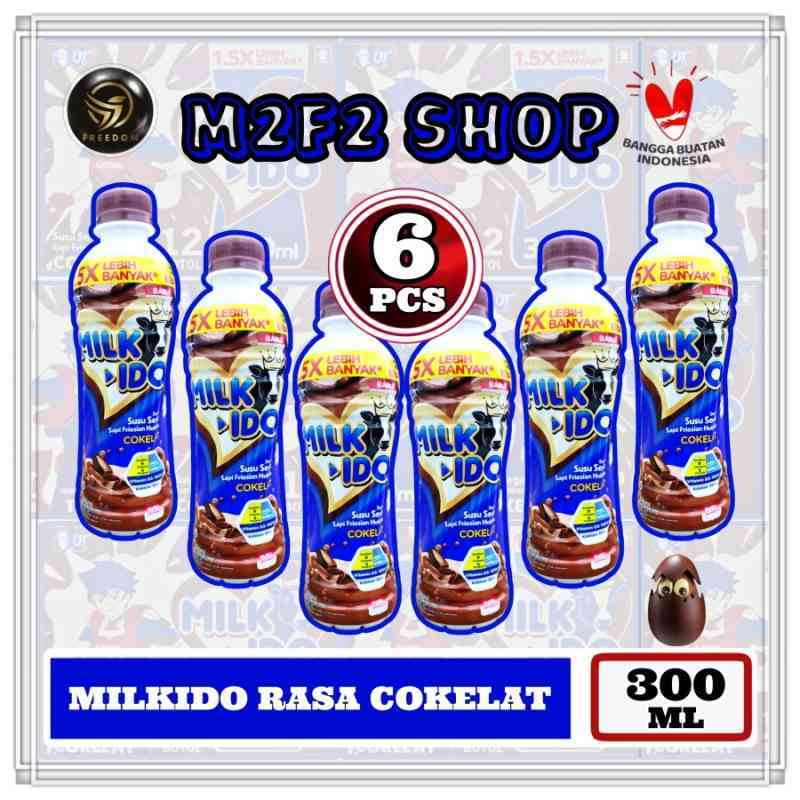 Promo Susu Segar Milkido Cokelat UHT Botol Plastik Pet - 300 ml ...
