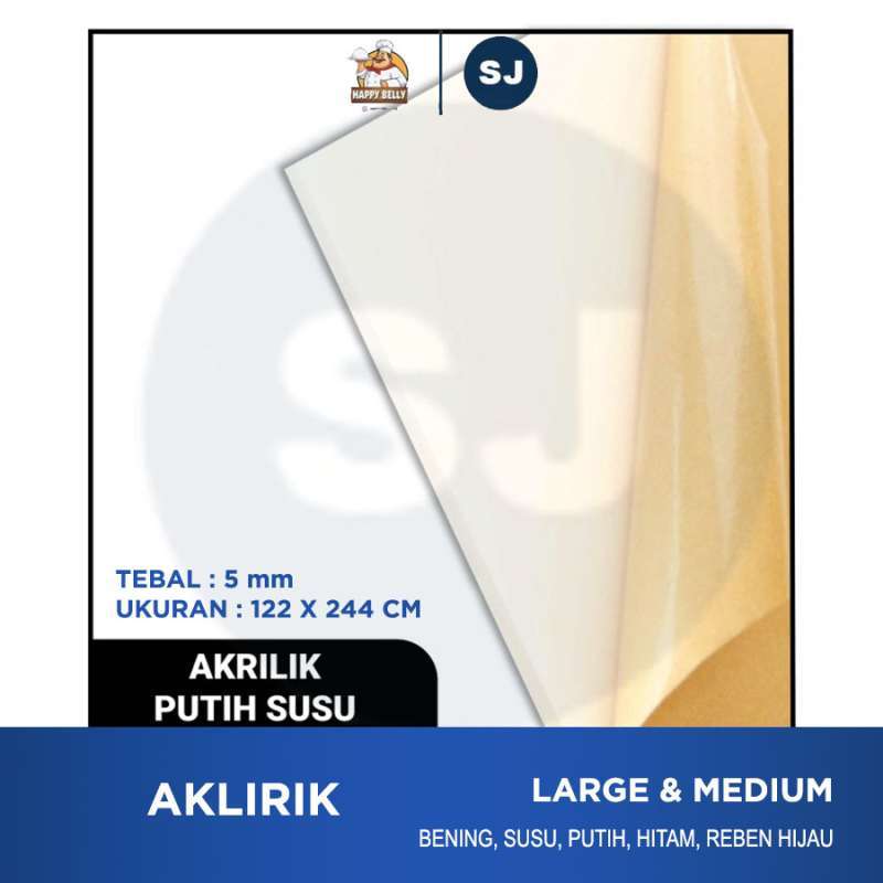 Jual Acrylic Bening 5mm x 122 x 244 Cm Akrilik di Seller Happy Belly ...
