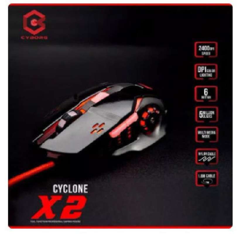 Jual Cyborg X2 Cyclone | USB 6D 2400Dpi | Gaming Mouse di Seller ...