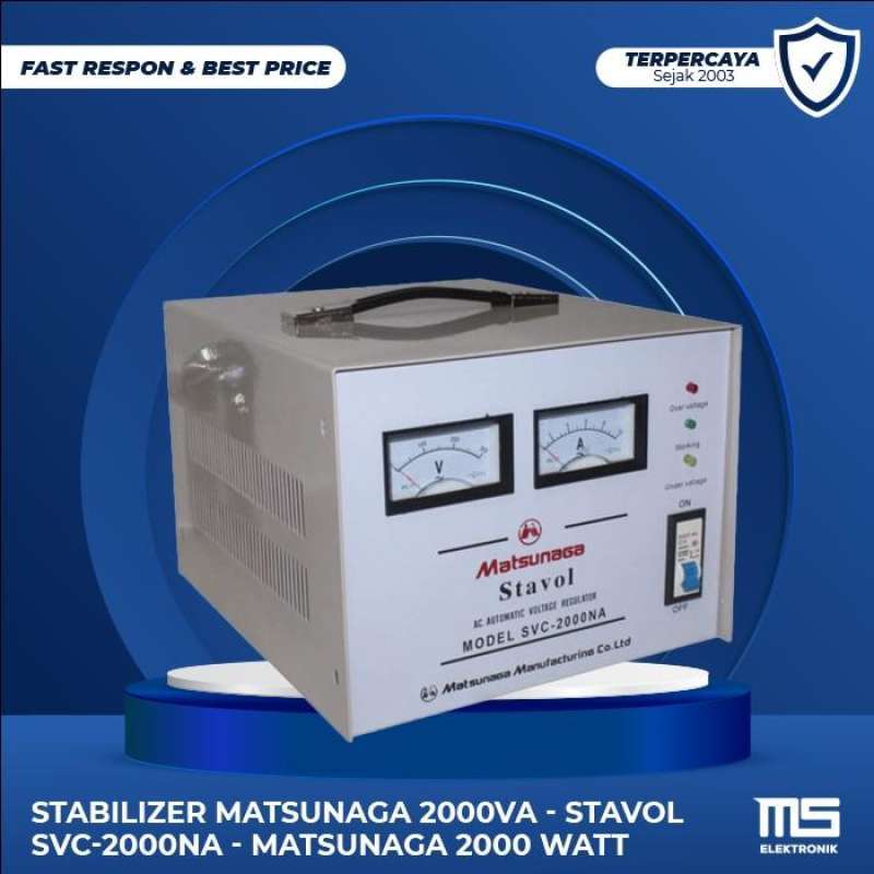 Jual STABILIZER MATSUNAGA 2000VA - STAVOL SVC-2000NA - MATSUNAGA 2000 ...