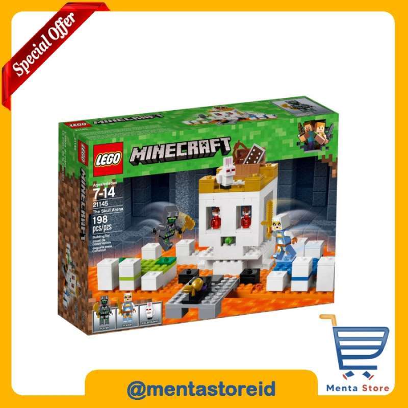 Promo LEGO Minecraft 21145 The Skull Arena Slime Shooter Golden Prize ...