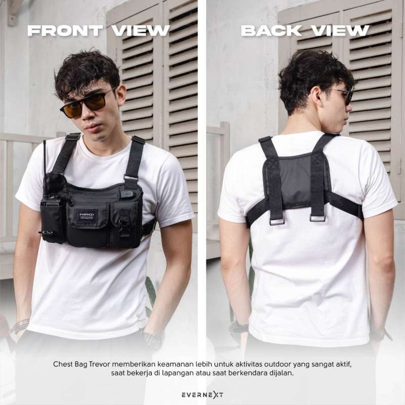 Jual Chest Bag Waterproof Pria Tas Rompi Dada Anti Air Premium Di ...