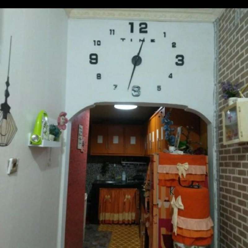 Jual Jam Dinding Tempel Diy - Giant Wall Clock 3d / Jam Besar Pajangan ...