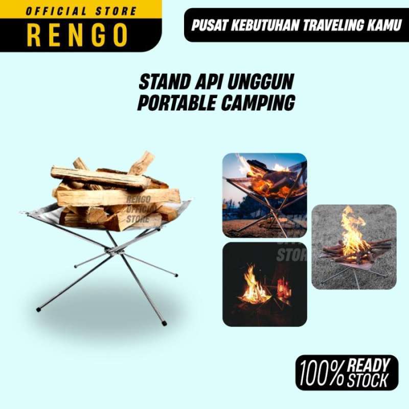 Jual Stand Api Unggun Portable Solid Fuel Camping Tool Glodpuppe Di ...