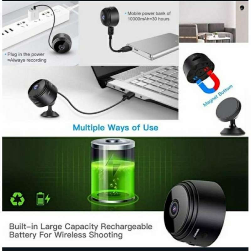Jual Kamera Pengintai Mini Wifi Camera Cctv Mini Tersembunyi Spy Cam ...