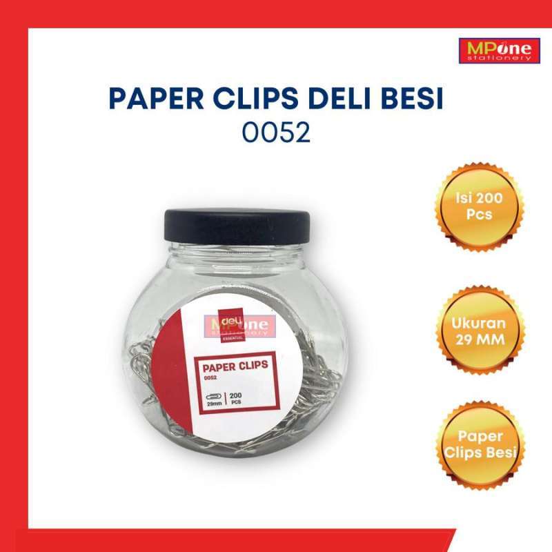 Jual Paper Clip Besi / Penjepit Kertas / Paper Clips Deli di Seller MP ...