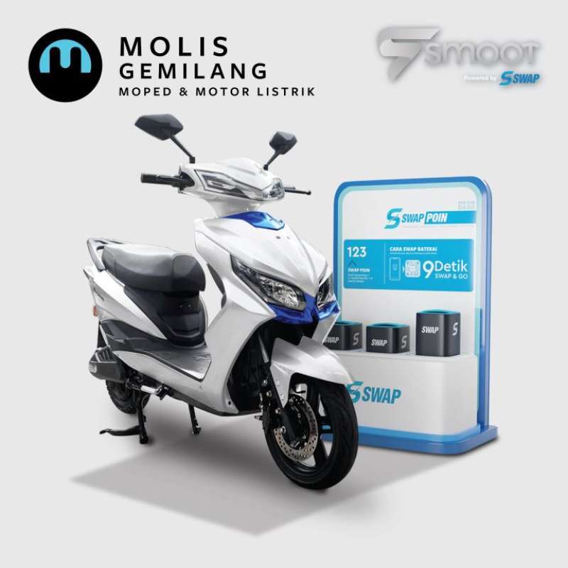 Jual Motor Listrik Smoot Tempur Facelift Otr - Biru Di Seller Molis ...