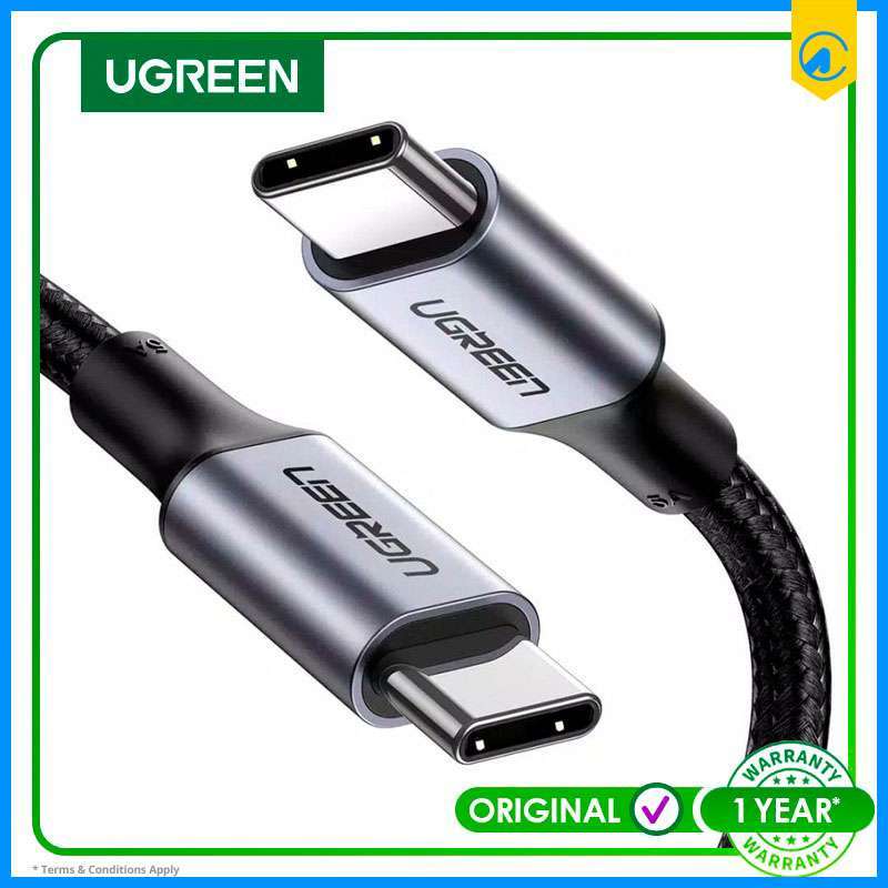 Jual Ugreen 70429 USB Type C 20v 5A to USB Type C Braided Cable 2m Black di Seller Toko Artica ...